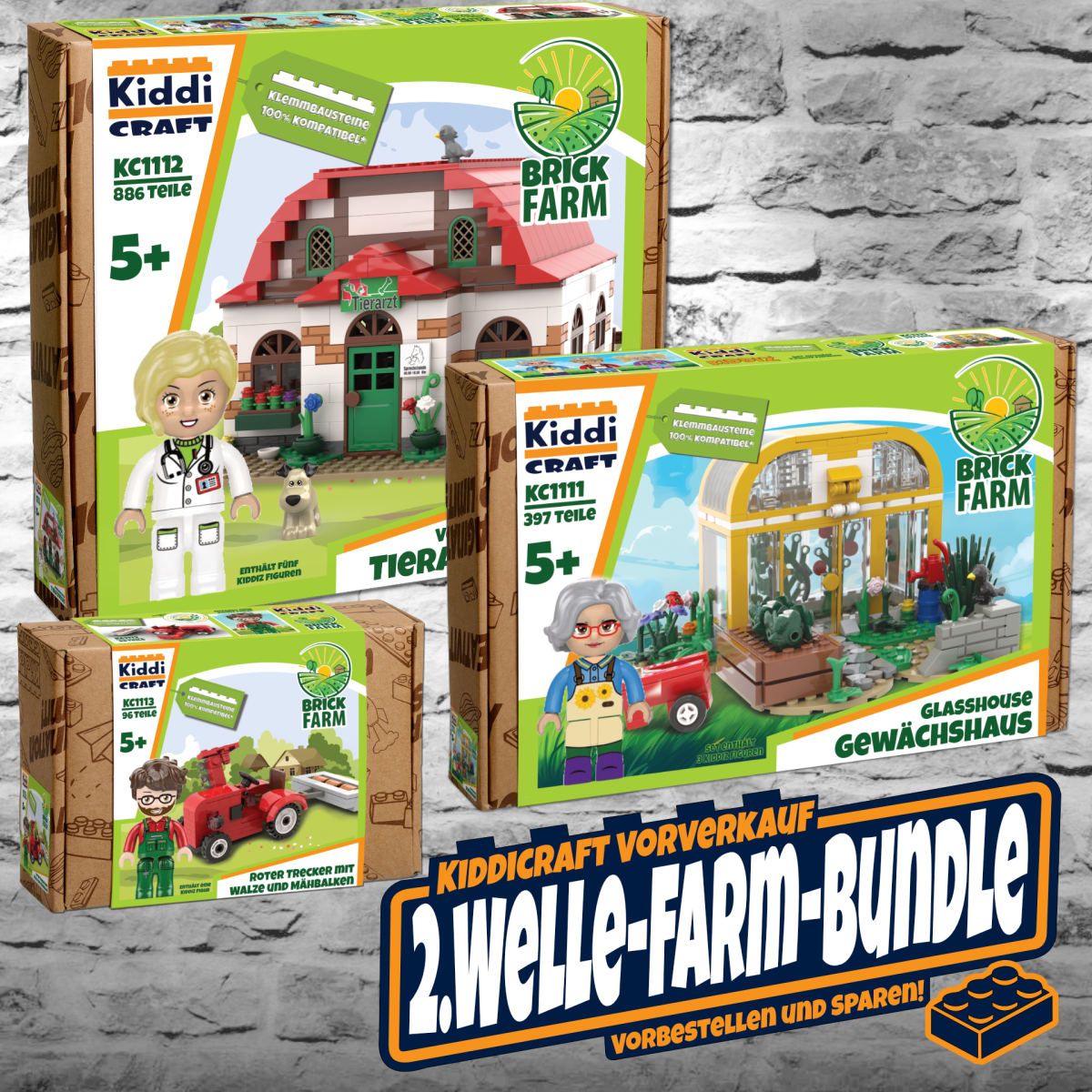 Bundle: neue BrickFarm Sets, 95,97